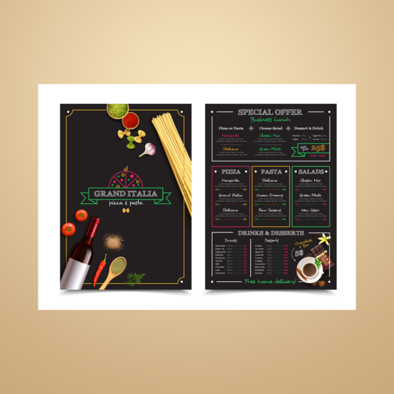 20 Excelentes plantillas de folletos de alimentos