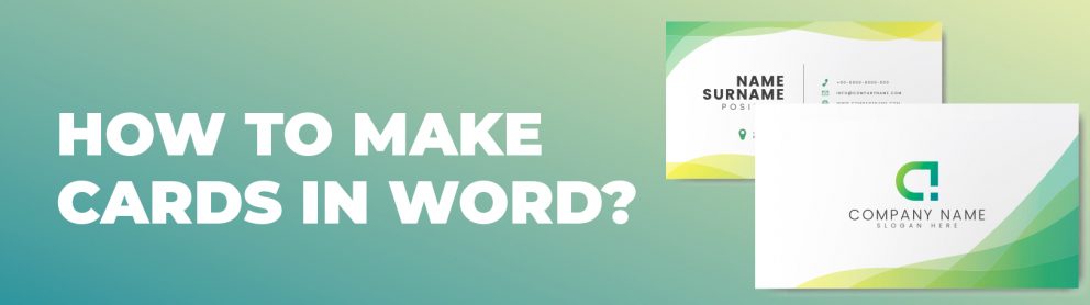 How To Make Cards In Word 