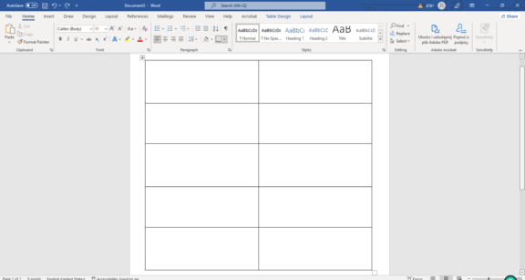 Wie erstellt man Karten in Word?