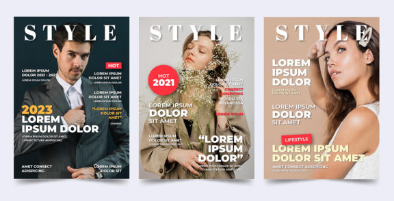 How to Make a Magazine Cover With a Template?