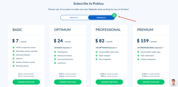 User account settings | Publuu