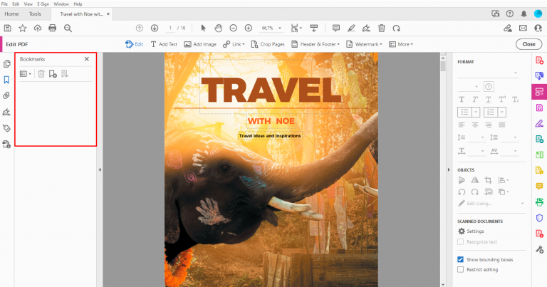 How to create a table of contents in Adobe Acrobat?