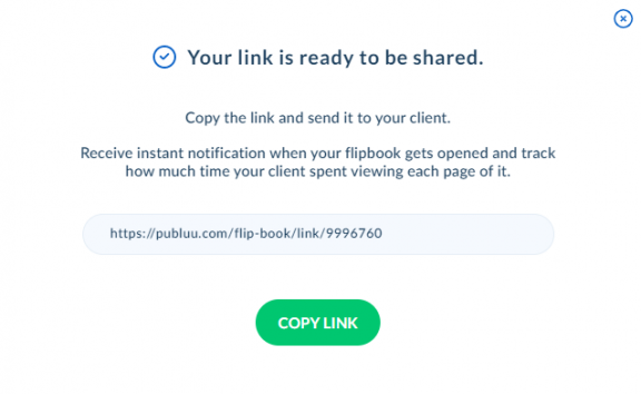 How to set up flipbook's viewing notifications?