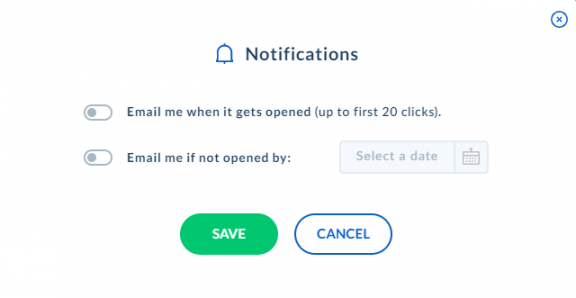 How to set up flipbook's viewing notifications?