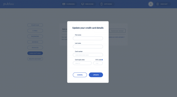 How to update your credit card details?