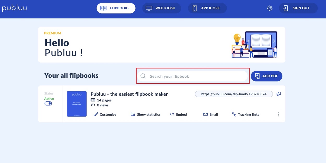 Creating first flipbook - Publuu
