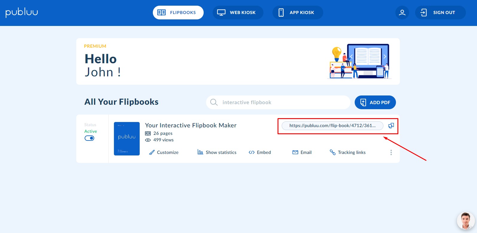 Creating first flipbook
