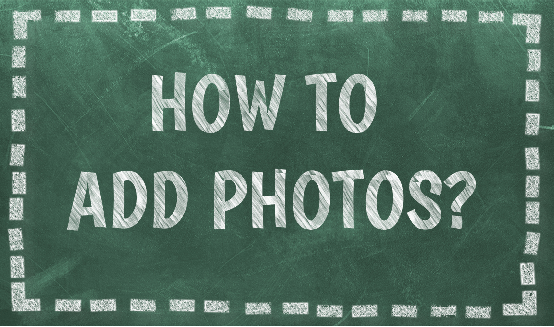 How to add photos to your publication?