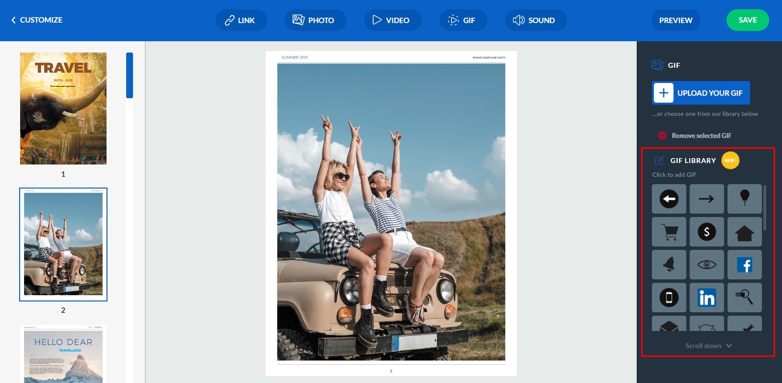 How to add GIFs to your online publication?